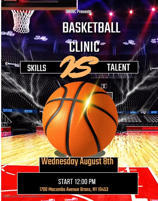 basketball tryouts flyer | PosterMyWall
