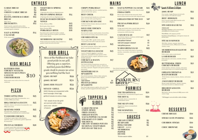 Copy of Food & Beverage Food Menu Template | PosterMyWall
