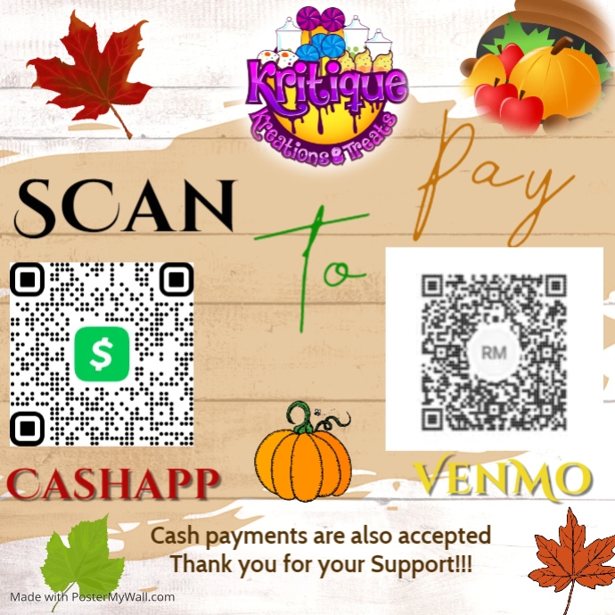 Copy of qr code scan to pay template | PosterMyWall