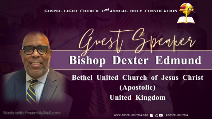 Holy Convocation - BDE - Speaker banner | PosterMyWall