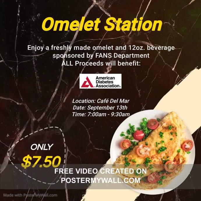 Best Breakfast Egg Omelet Discount Promo Vide | PosterMyWall