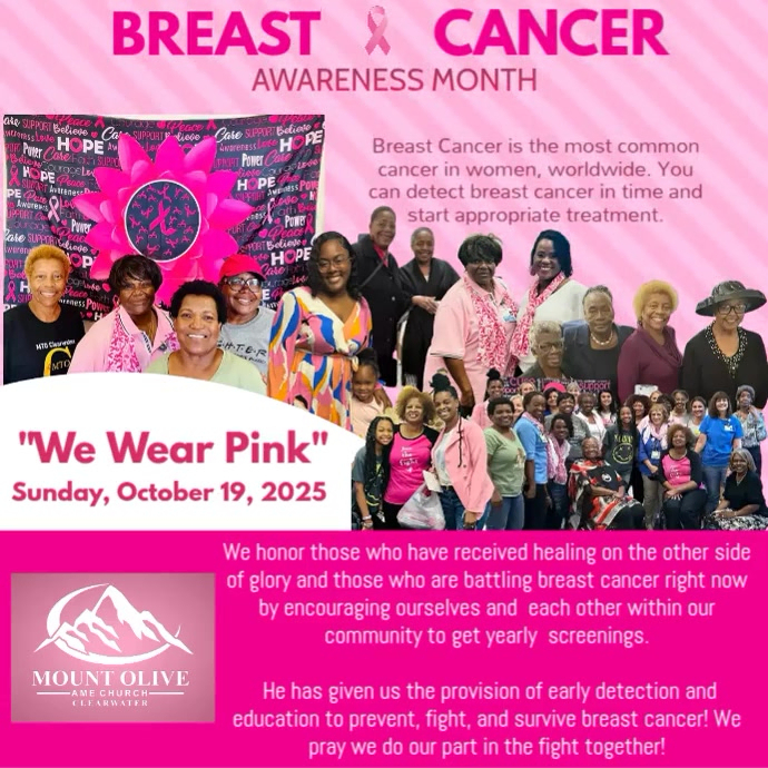 breast cancer video, pink ribbon day | PosterMyWall