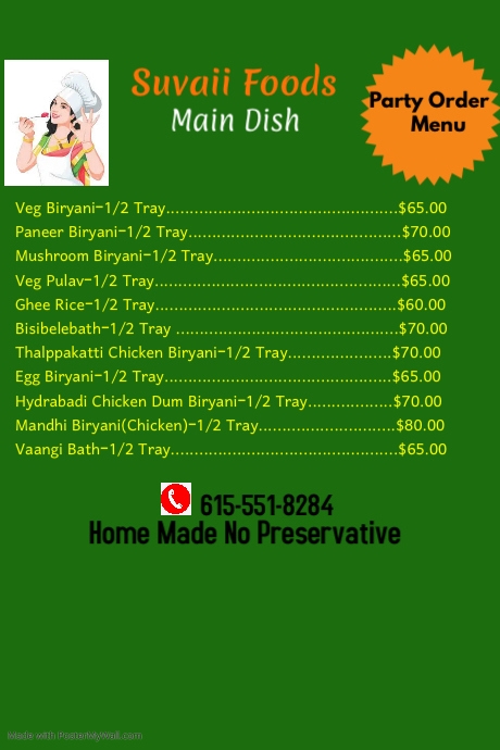 Main Dish | PosterMyWall