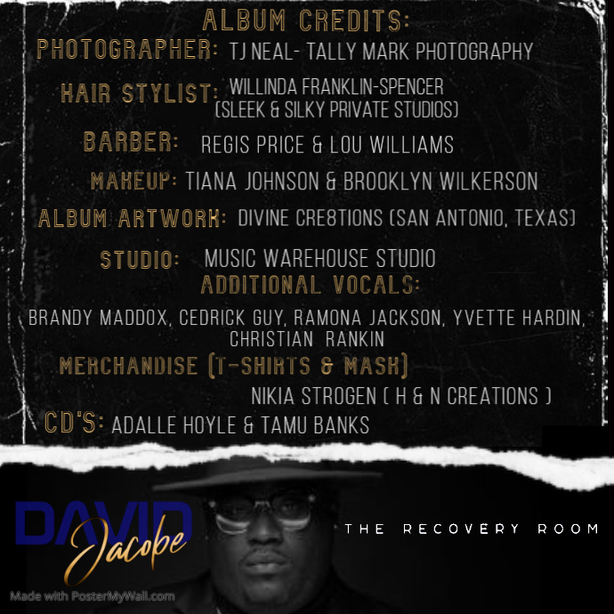 Credits For Album | PosterMyWall