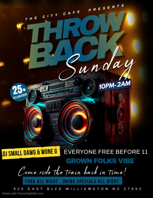 throwback party | PosterMyWall