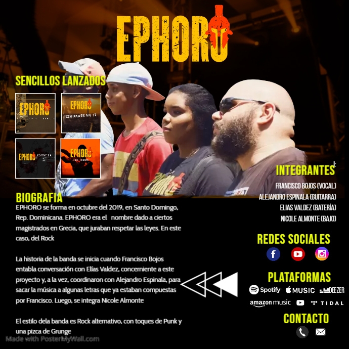 Copy of Copia de Funky Vibrant Electronic Music Press Kit Inst ...