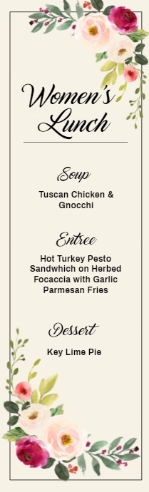 Shabbat Menu | PosterMyWall