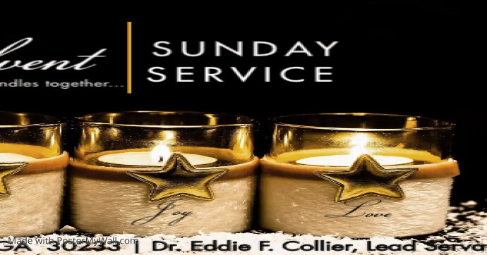 advent Sunday service | PosterMyWall