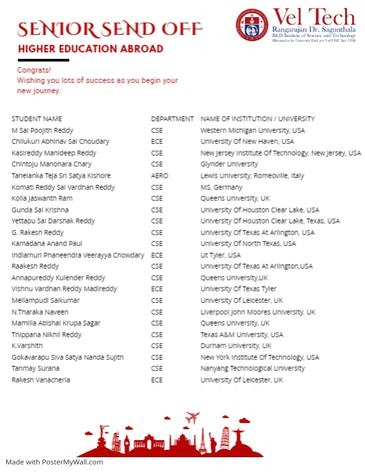 SEND OFF INVITE PAGE 4 | PosterMyWall