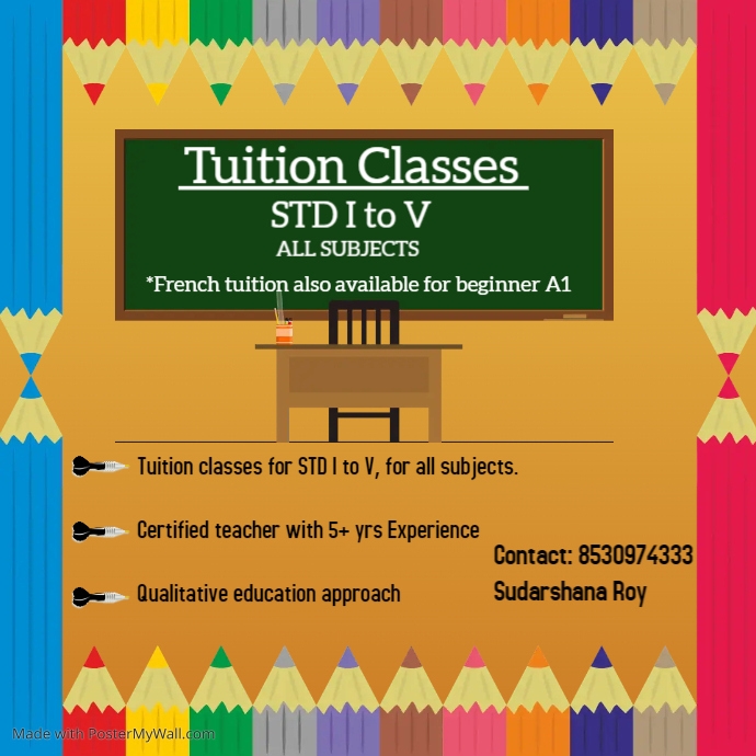 Copy of Copy of Home Tuition Classes | PosterMyWall
