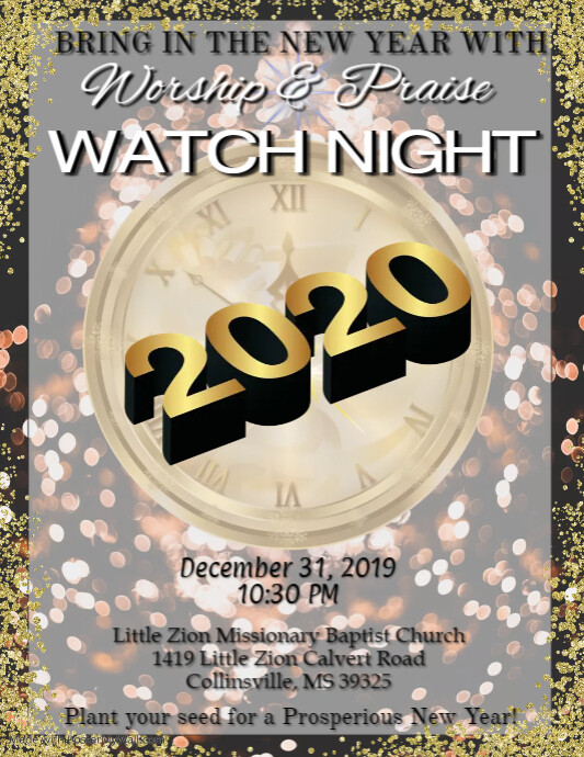 Copy of Watch Night | PosterMyWall