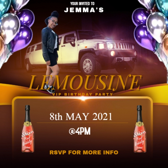 Copy of Luxury Limousine Service Flyer Poster Template | PosterMyWall