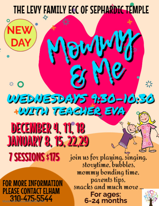 Mommy & Me Play Dates Flyer | PosterMyWall
