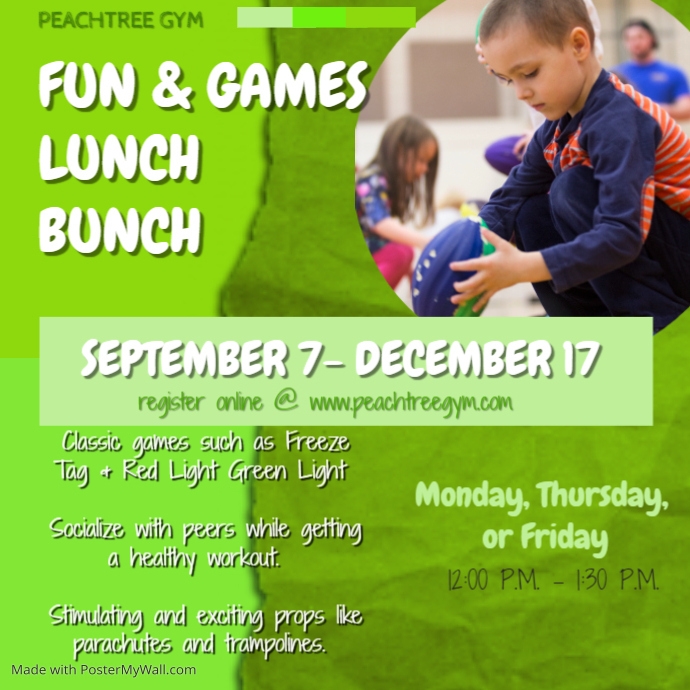 FUN & GAMES LUNCH BUNCH | PosterMyWall