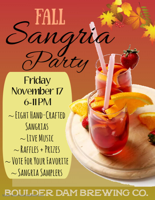 Fall Sangria Party | PosterMyWall