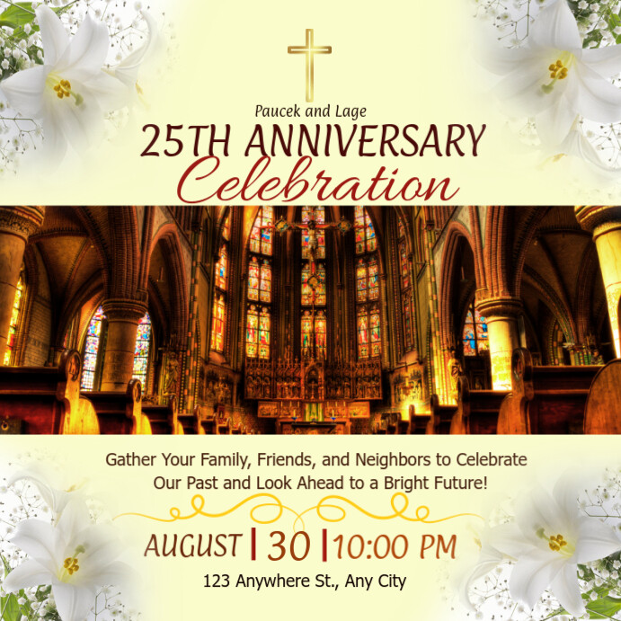 25th anniversary celebration Template | PosterMyWall