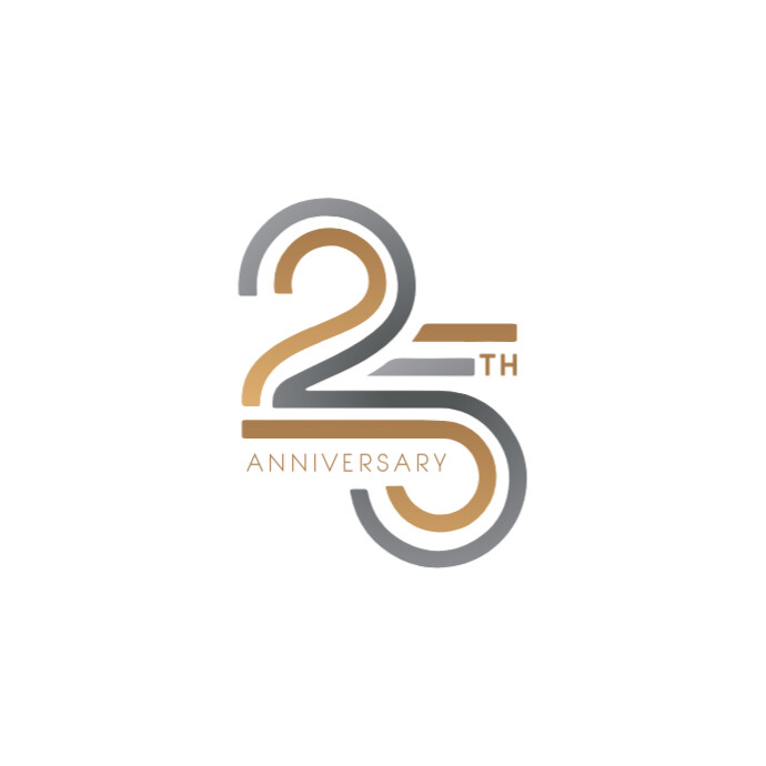 25th Anniversary/celebration/milestone/number/symbol/brand/identity ...