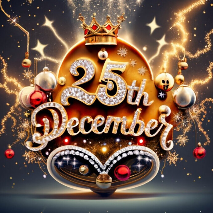 25th December Christmas | PosterMyWall