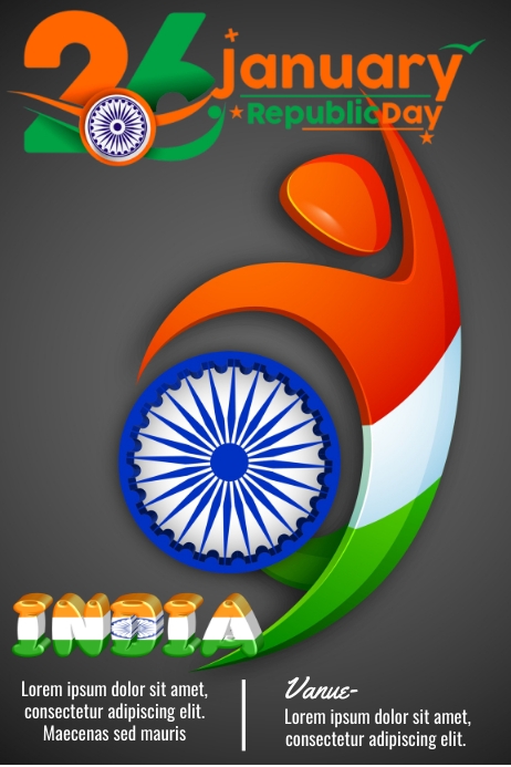 Plantilla de 26 de Enero | PosterMyWall