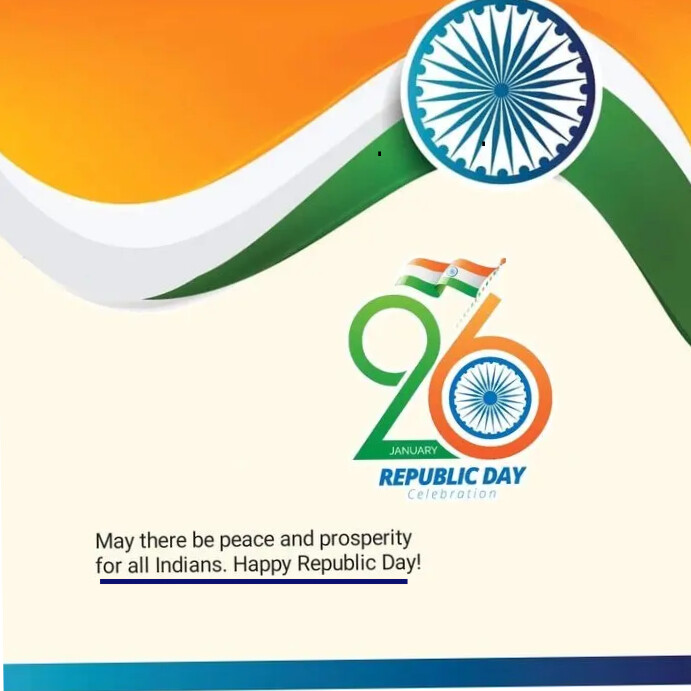 26 January Day Premium Vector | 26 January India Republic Day 74th