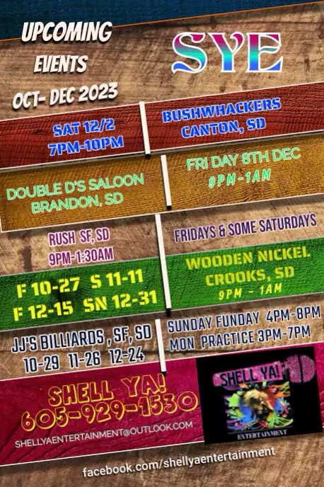 SYE OCT DEC Upcoming SYE Events Poster (8) | PosterMyWall