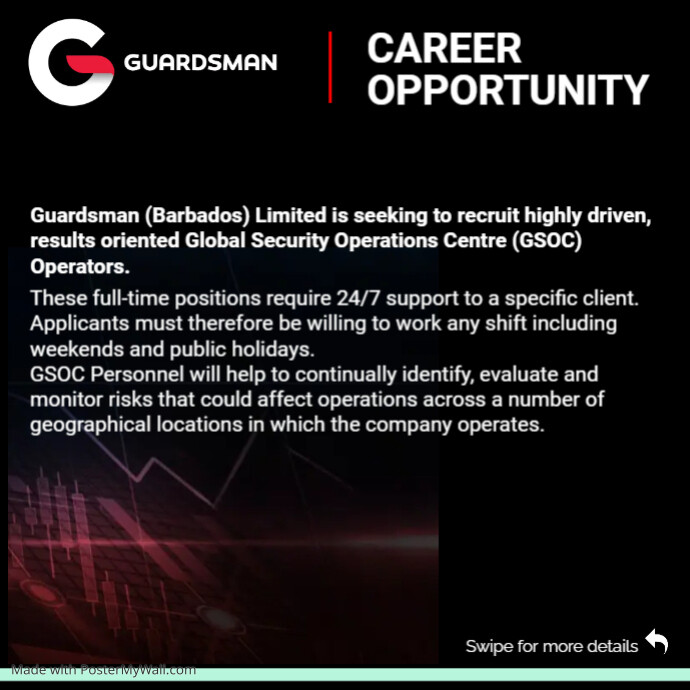 GSOC Vacancy_IG 1A | PosterMyWall