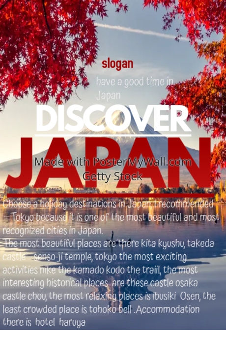 Copia de Discover Japan Poster | PosterMyWall
