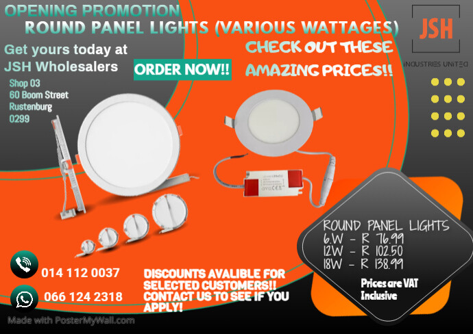 ROUND PANEL LIGHTS | PosterMyWall