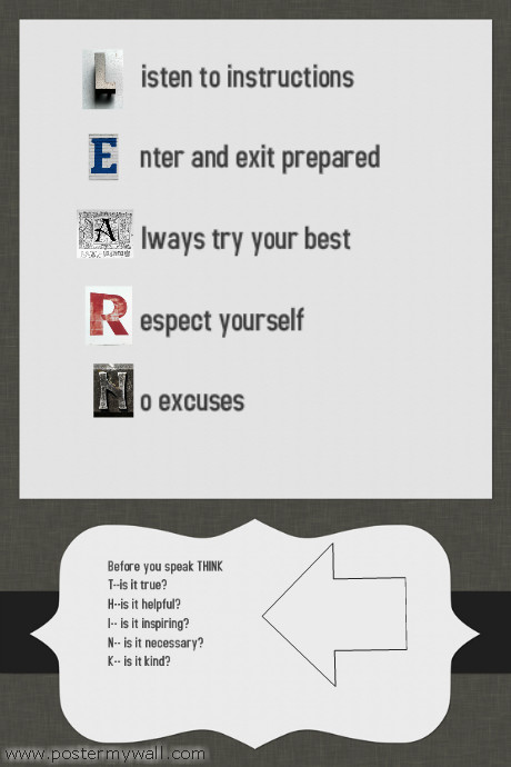 class policies | PosterMyWall