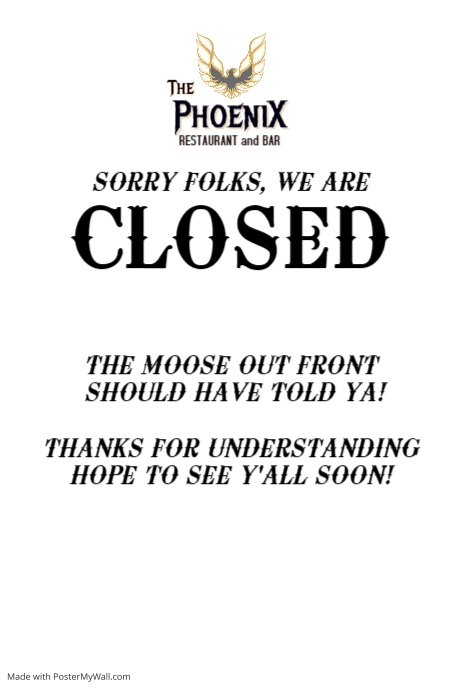 closed | PosterMyWall