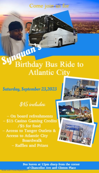 Yellow Bus Trip Flyer Template (1) | PosterMyWall