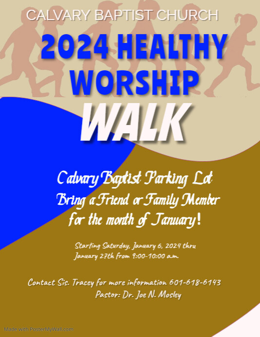 Calvary Worship Walk 2024 | PosterMyWall