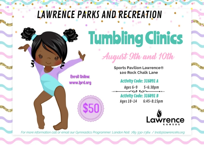 Tumbling Clinics Flyer | PosterMyWall