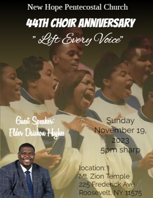 church choir day program concert event flyer | PosterMyWall