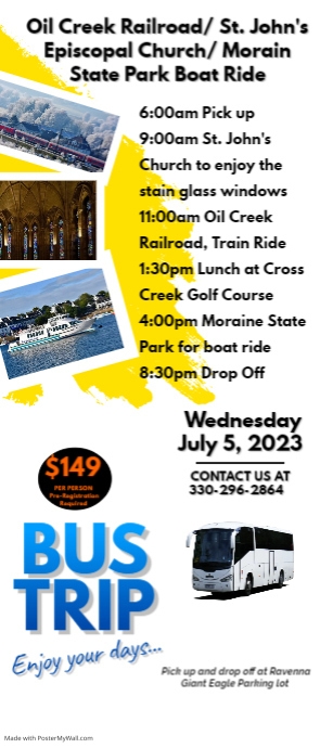 Bus Trip Flyer (1) | PosterMyWall