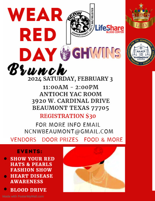 National Wear Red Day Flyer | PosterMyWall