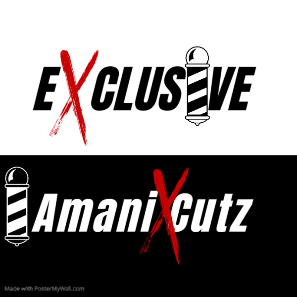 EXCLUSIVE CUTS BARBER SHOP LOGO v.1 | PosterMyWall