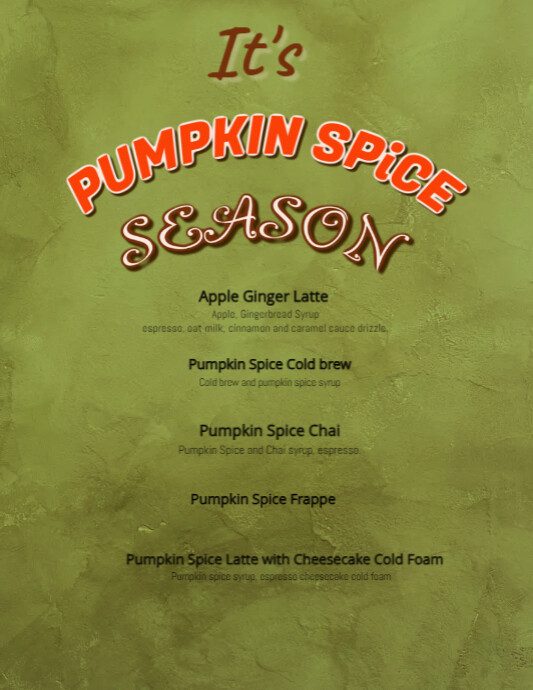 Pumpkin Spice Poster | PosterMyWall