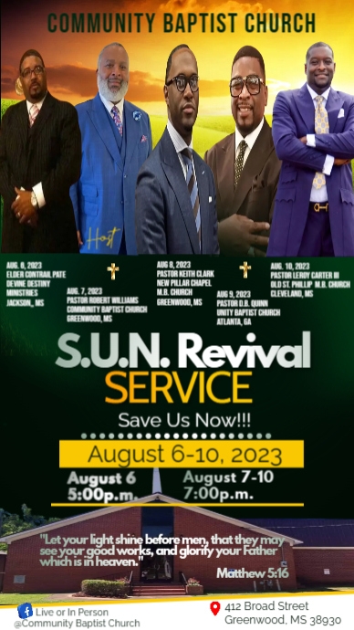 Sunday service | PosterMyWall