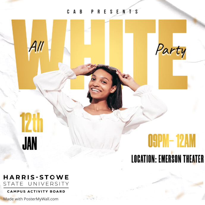all white party | PosterMyWall
