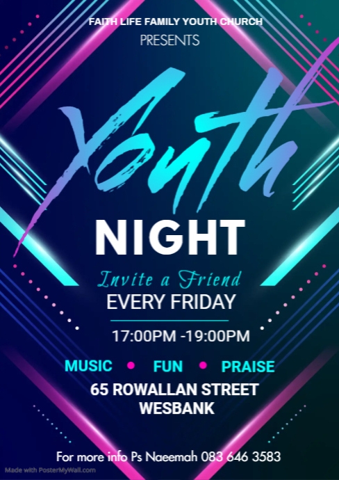 YOUTH NIGHT | PosterMyWall