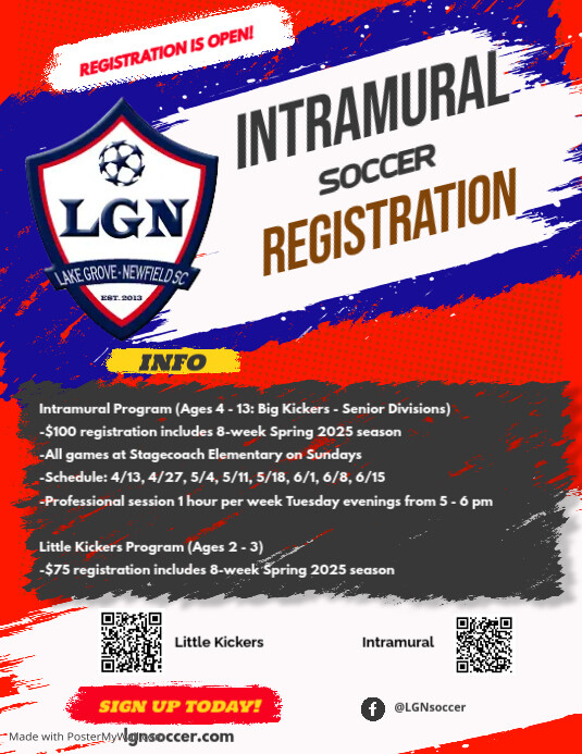 Intramural Registration - LGN | PosterMyWall