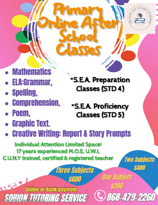 English Tutoring Flyer (3) | PosterMyWall