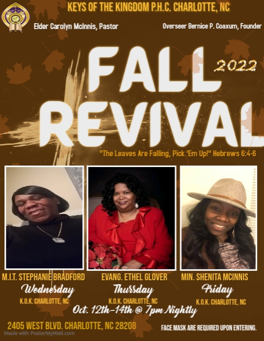 Copy of church fall revival | PosterMyWall