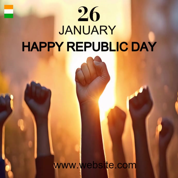 Copy of 26th january happy republic day | PosterMyWall