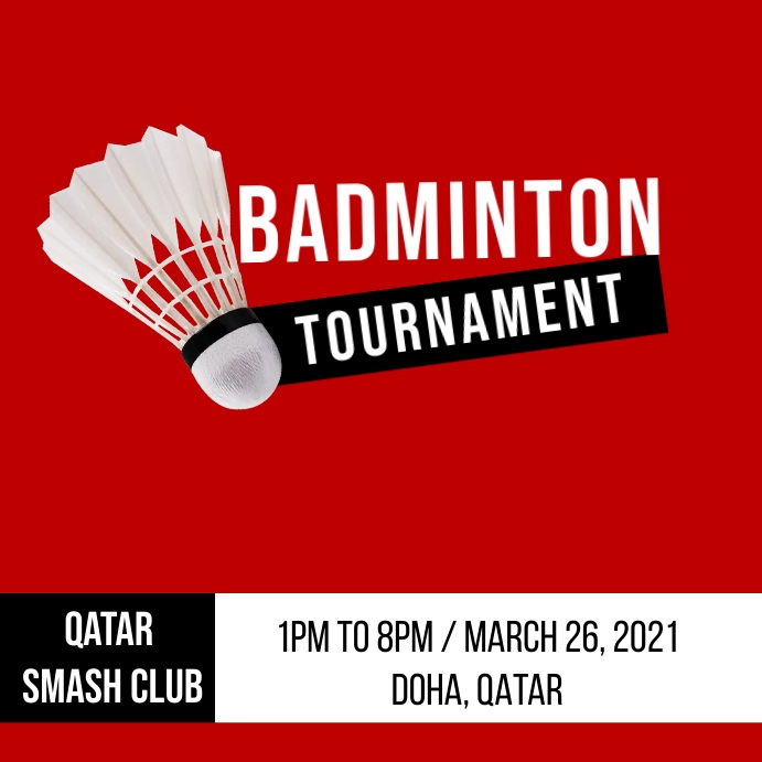 27 Badminton Template | PosterMyWall