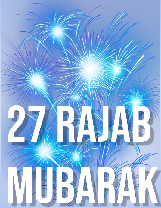 27 Rajab Mubarak Template | PosterMyWall