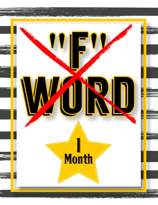 No Falls - F word Sign 4 | PosterMyWall