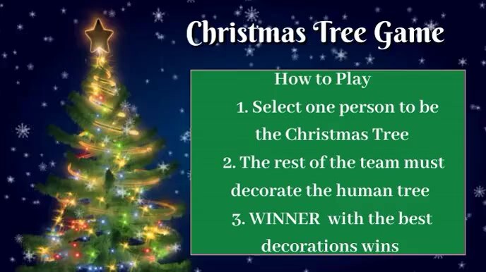 Copy of Human Christmas Tree | PosterMyWall