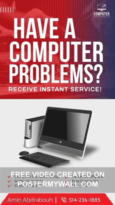 Computer Repair Instagram Reels Post | PosterMyWall